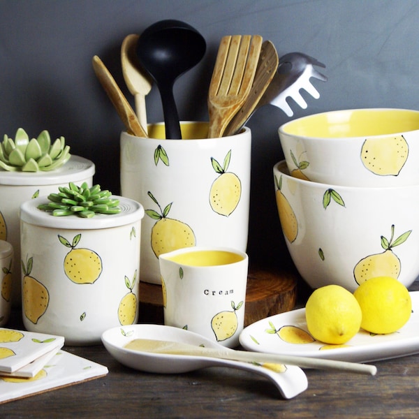 Lemon Kitchen Decor - Etsy