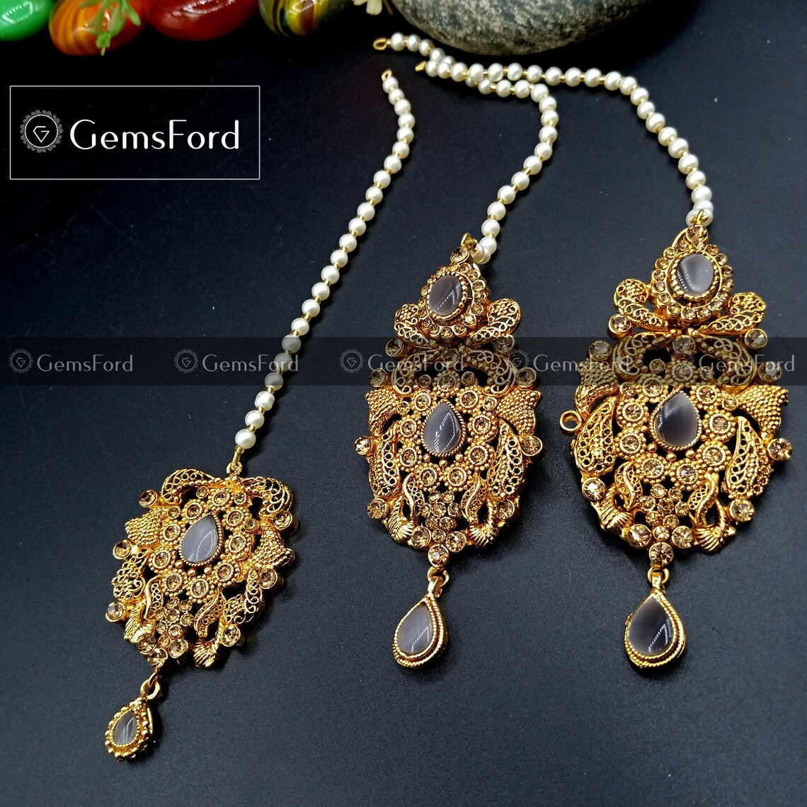 Gold Plated New Design Indian Pakistani Jewellery Fro Bridal Necklace ...