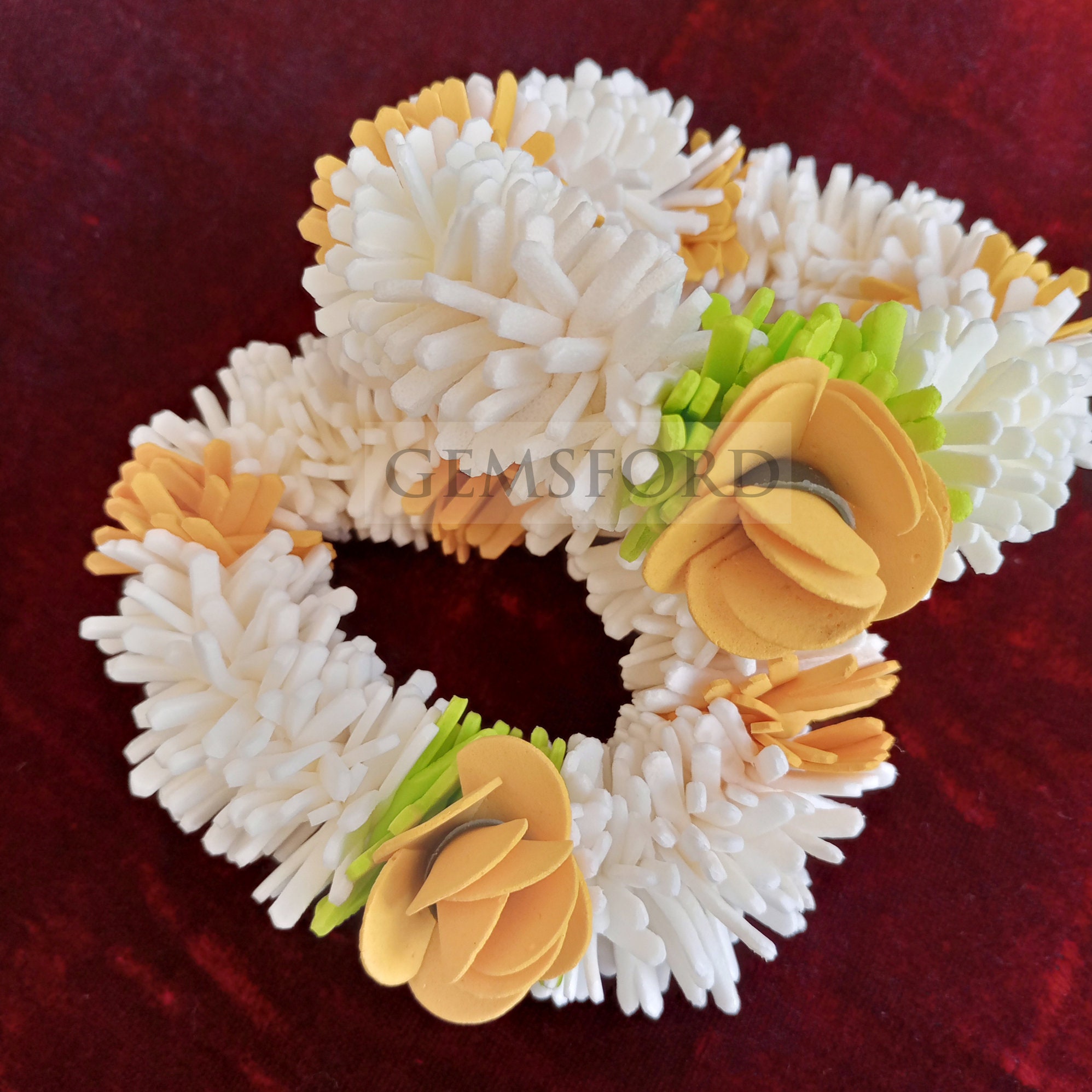 Gajra, Flower Gajra Set, Boho Jewellery, Mehndi Jewelry, Folower ...