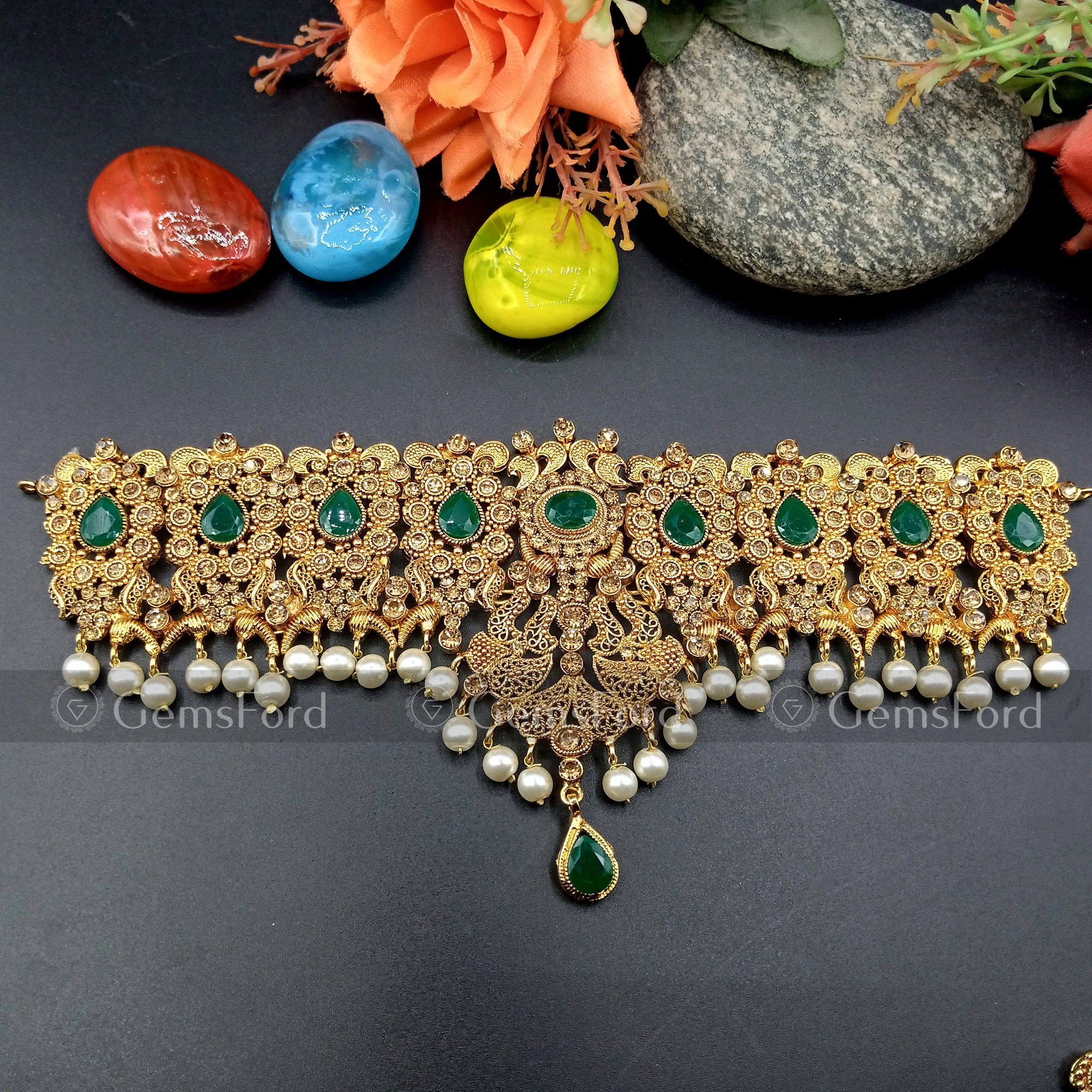 Gold Plated New Design Indian Pakistani Jewellery Fro Bridal Necklace ...