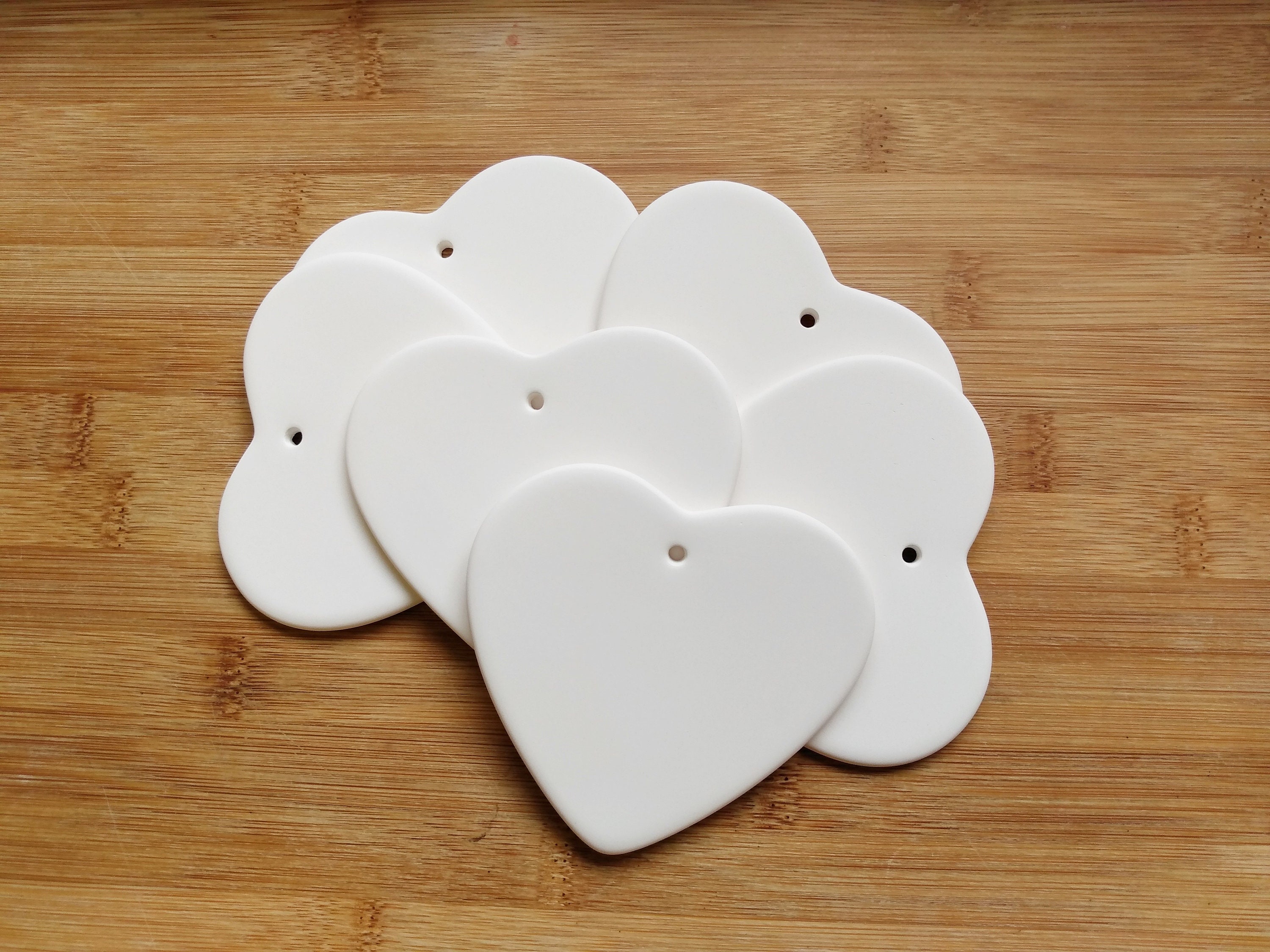25 ceramic hearts 8cm x 8cm. For painting/decoupage/etc | Etsy