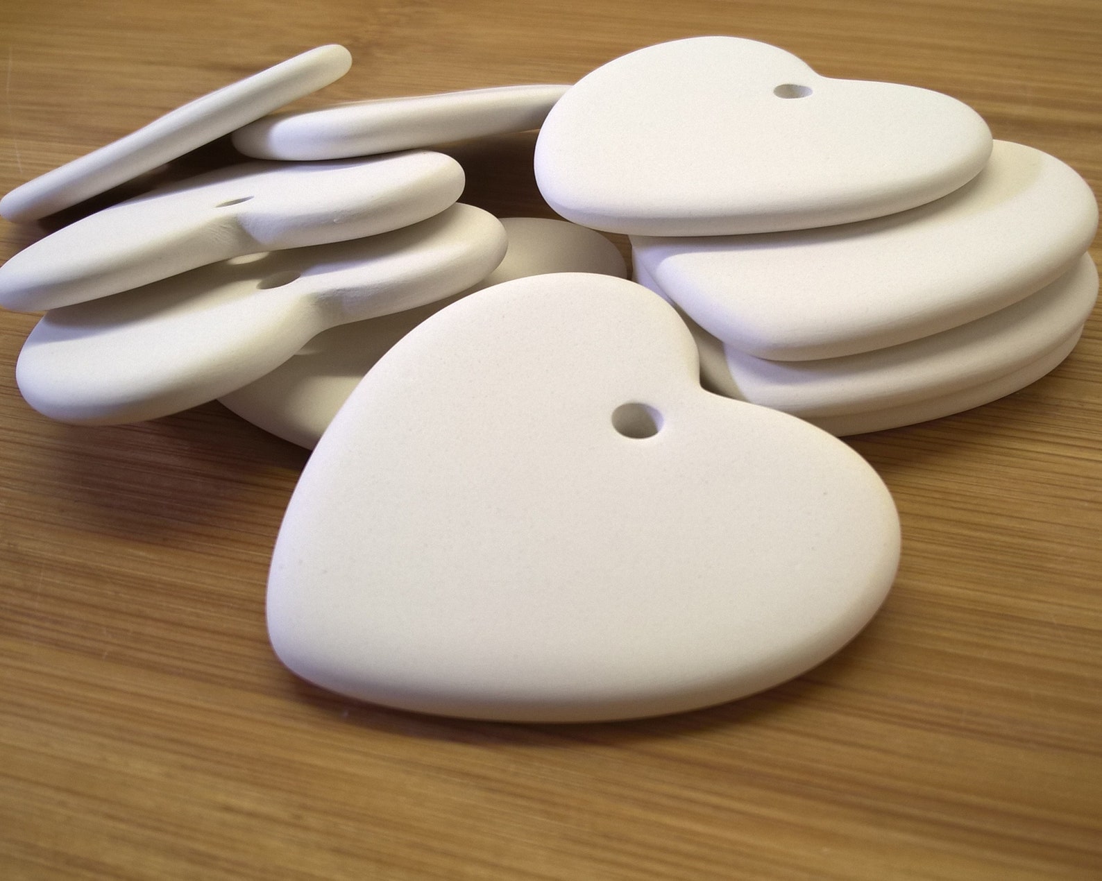 25 Ceramic Hearts 5cm. for Painting/decoupage/etc 'cold - Etsy