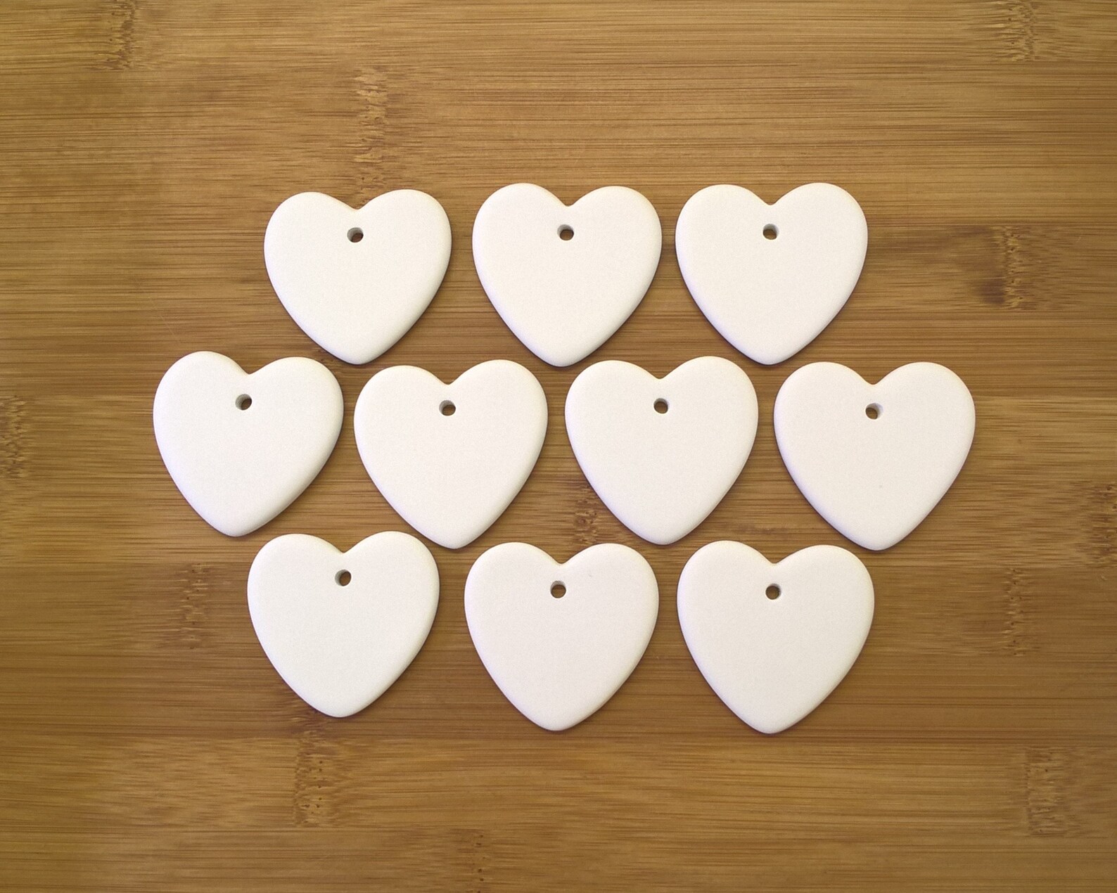 25 ceramic hearts 5cm. For painting/decoupage/etc 'cold | Etsy