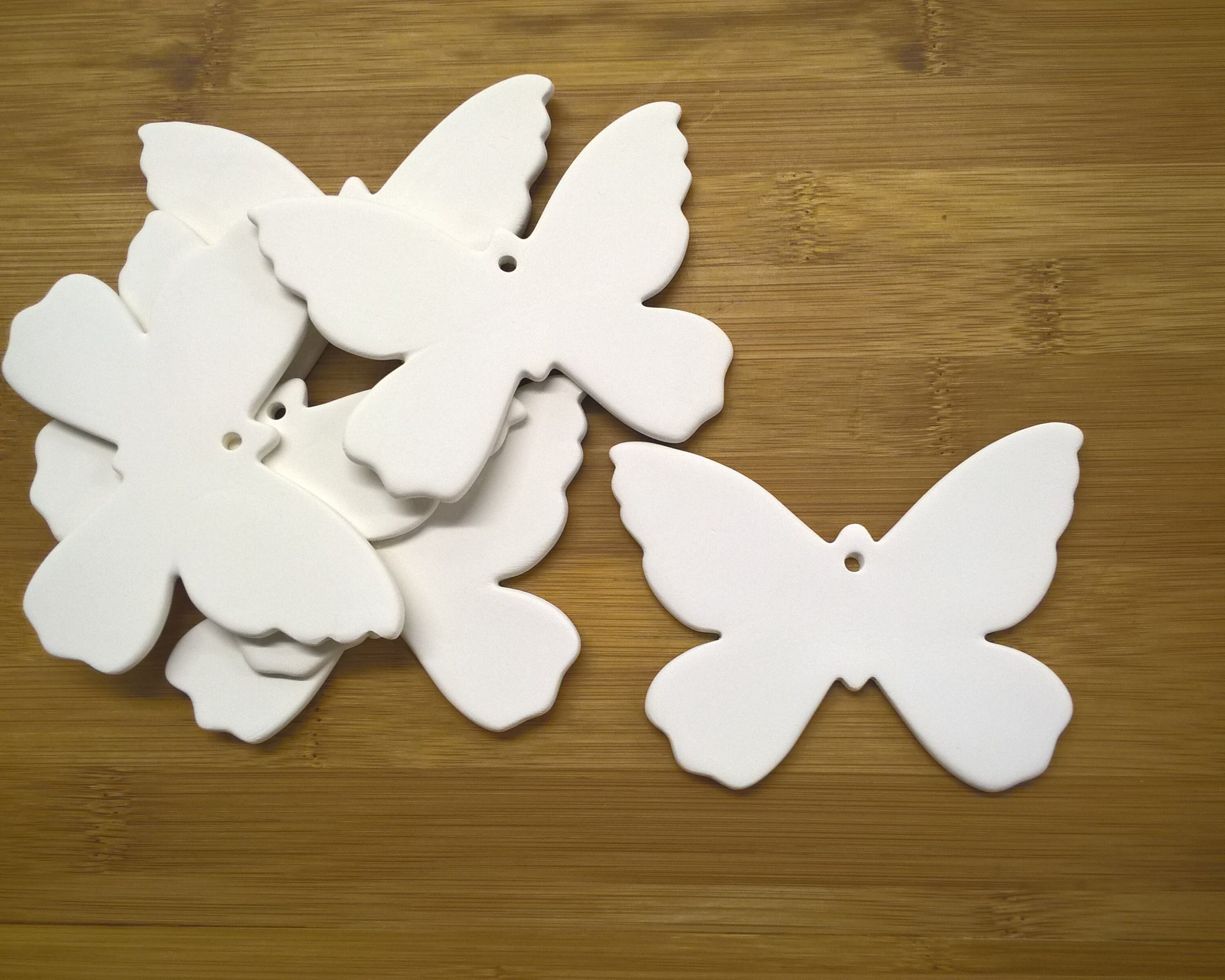 6 Butterfly 9cm X 7cm Ceramic Bisque for 'make Your Own' Paint ...