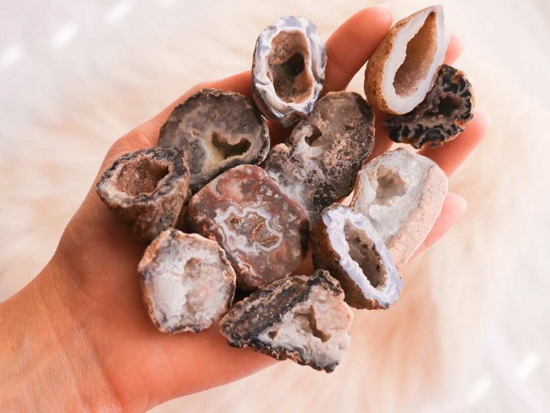 Mini Brazilian Oco Geodes Small Crystal Agate Geodes Wire - Etsy