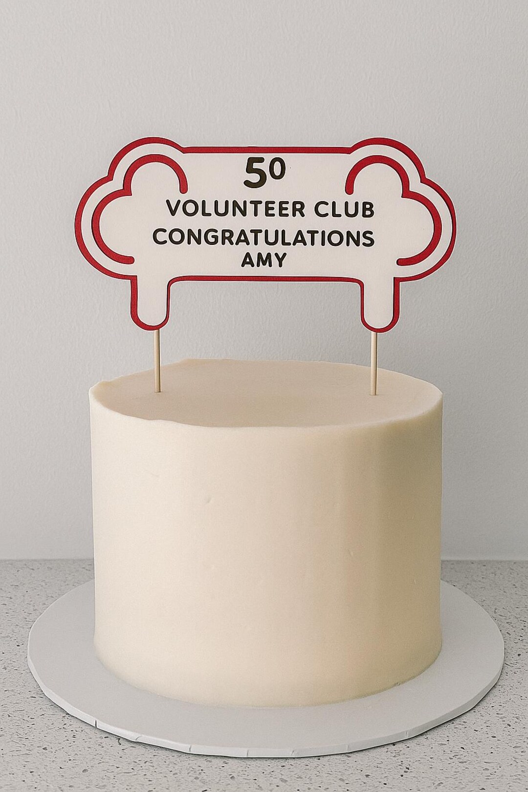 Run or Volenteer Custom Cake Topper Milestones, Park Running Gift 50 ...