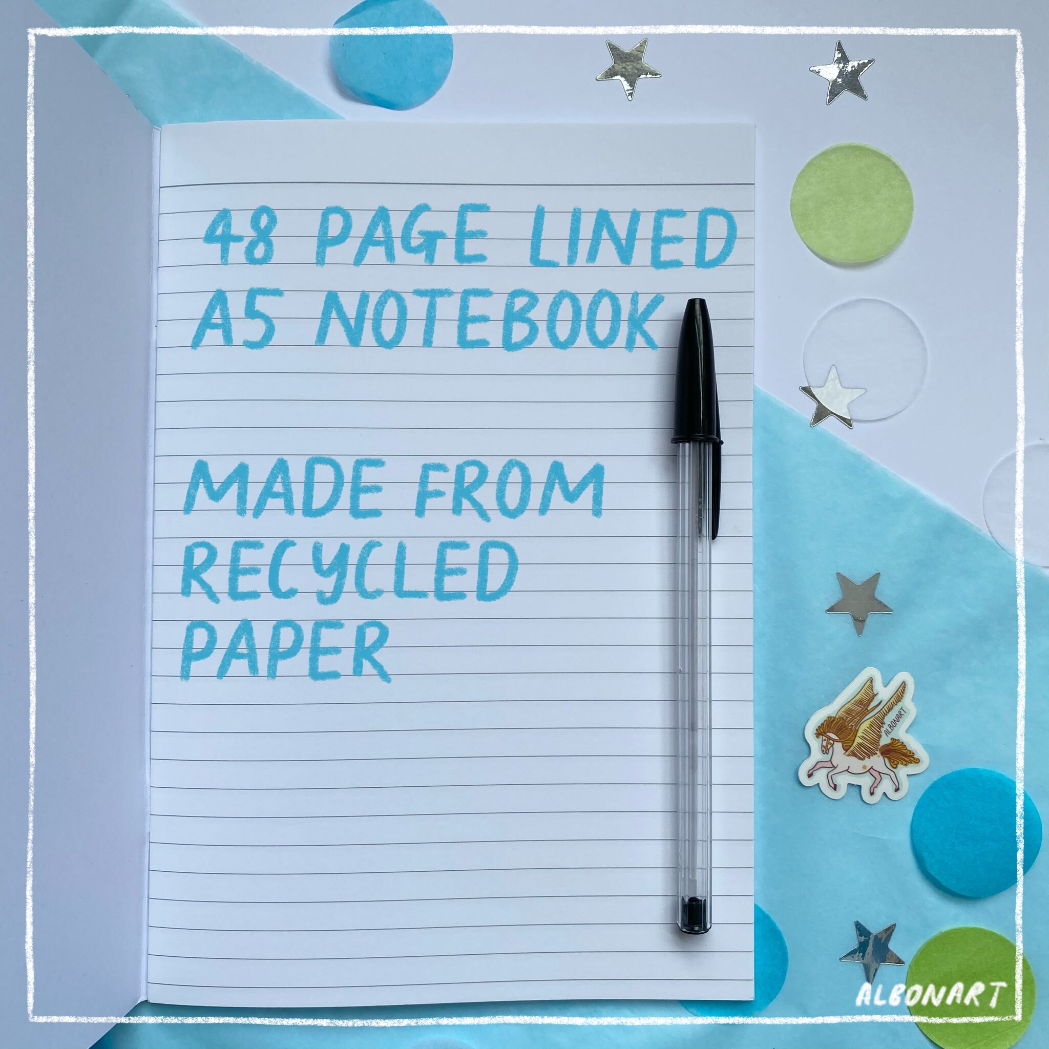 A5 Greek Mythology Notebook Lined Paper Recycled Card - Etsy