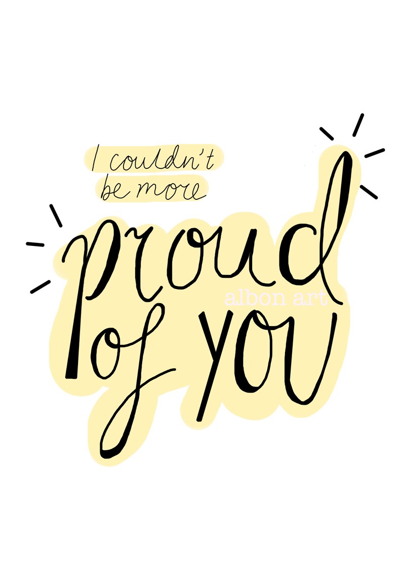 I Couldn't Be More Proud of You Greetings Card - Etsy I Couldn't Be More Proud of You Greetings Card - Etsy