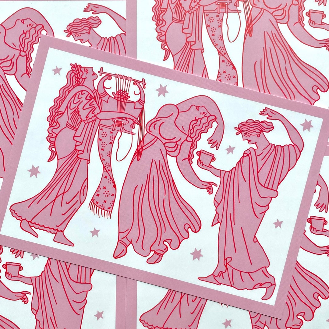 Dancing Ladies | A5 Art Print - Etsy