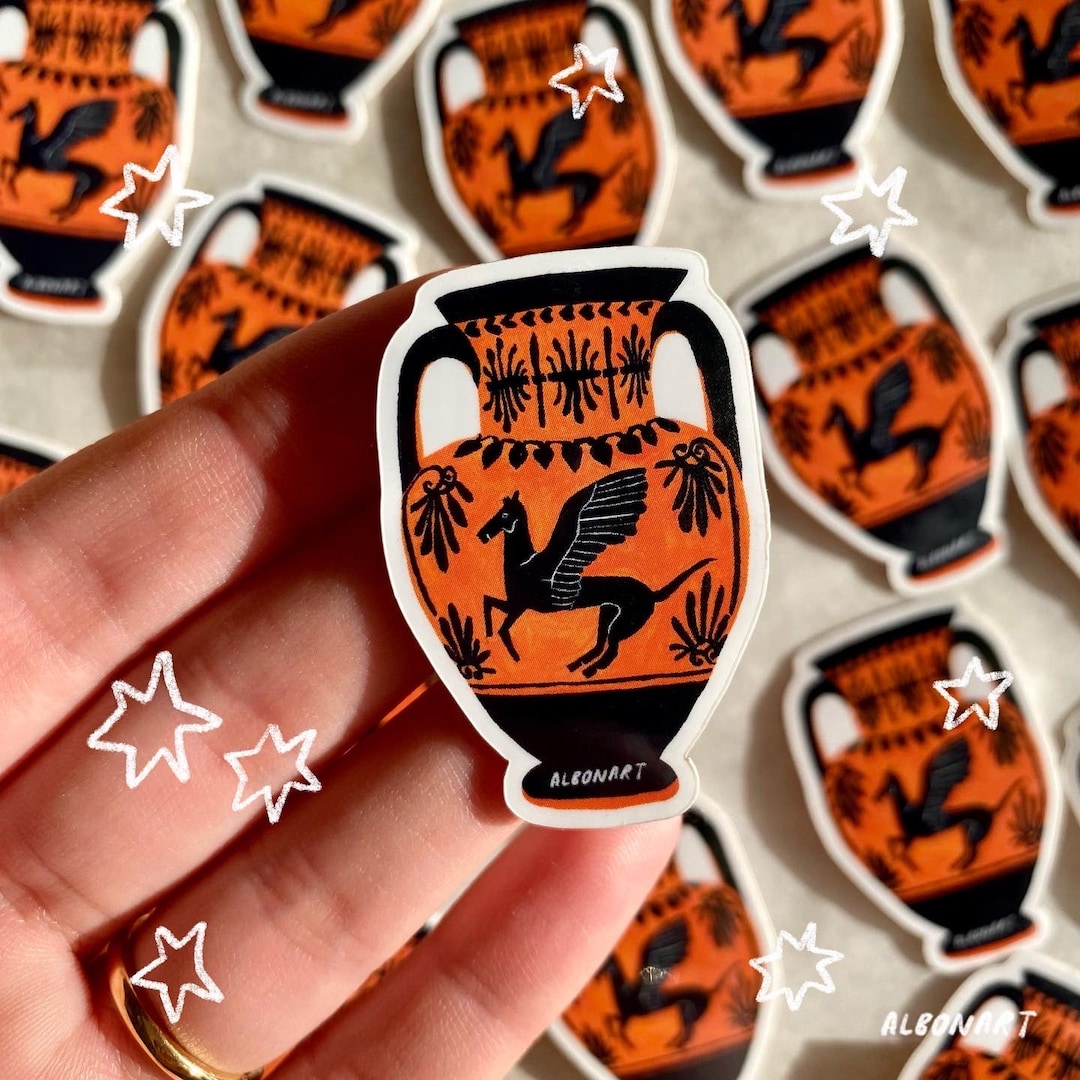 Greek Vase | Vinyl Sticker - Etsy