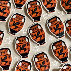 Greek Vase | Vinyl Sticker - Etsy