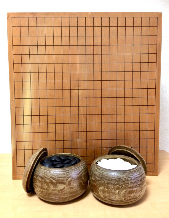 Japanese IGO Game Board & Stone Set / Vintage IGO Set / Go / - Etsy