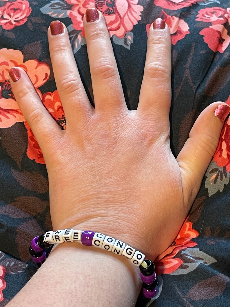 Purple and Black Goth Cybergoth “free Congo” Kandi/pony Bead Rave ...
