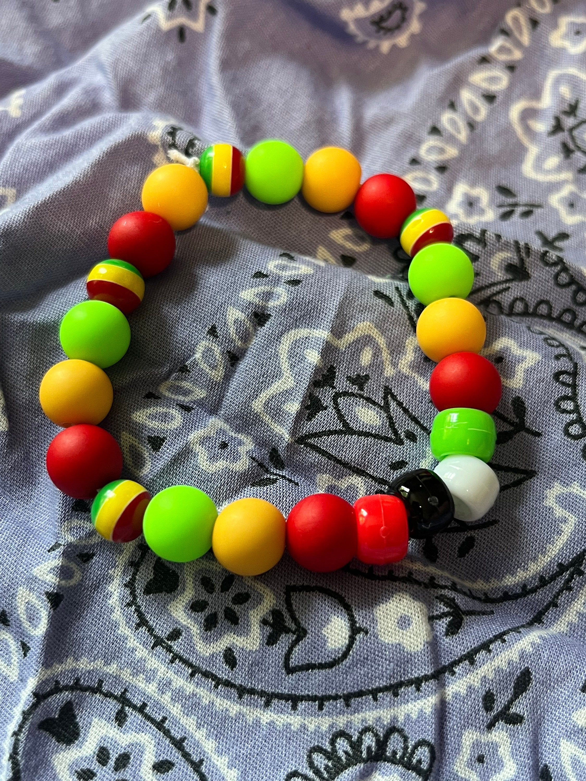 Red, Gold, and Green Matte Faux Pearls Subtle Palestinian Solidarity ...
