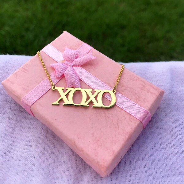 Xoxo Name Necklace - Etsy