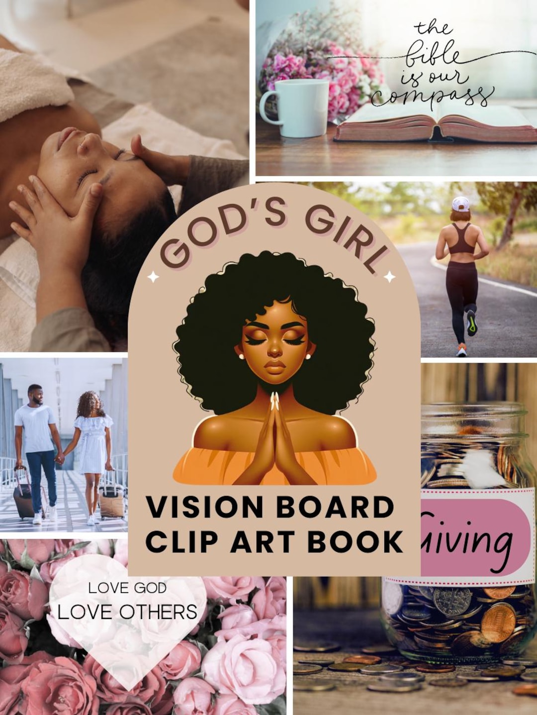 God's Girl Vision Board Kit - Digital for Goodnotes or Printable ...