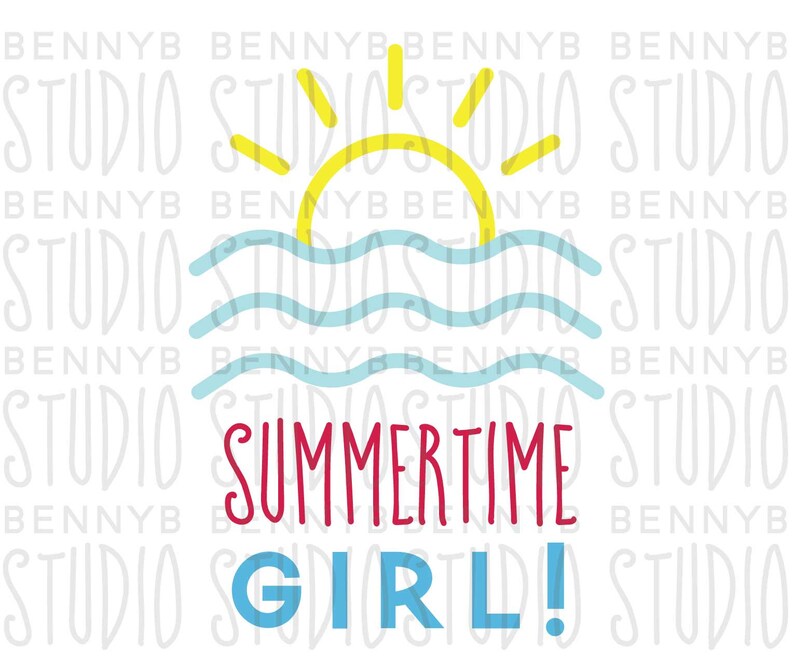 Summertime Svg Beach Girl Svg Girl Shirt Svg Wave Svg Sun | Etsy