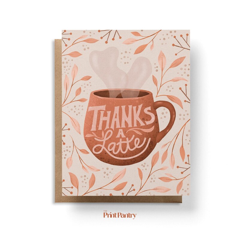 Thanks a Latte - Etsy