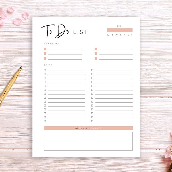 To Do List Printable to Do Printable Planner to Do List - Etsy Canada