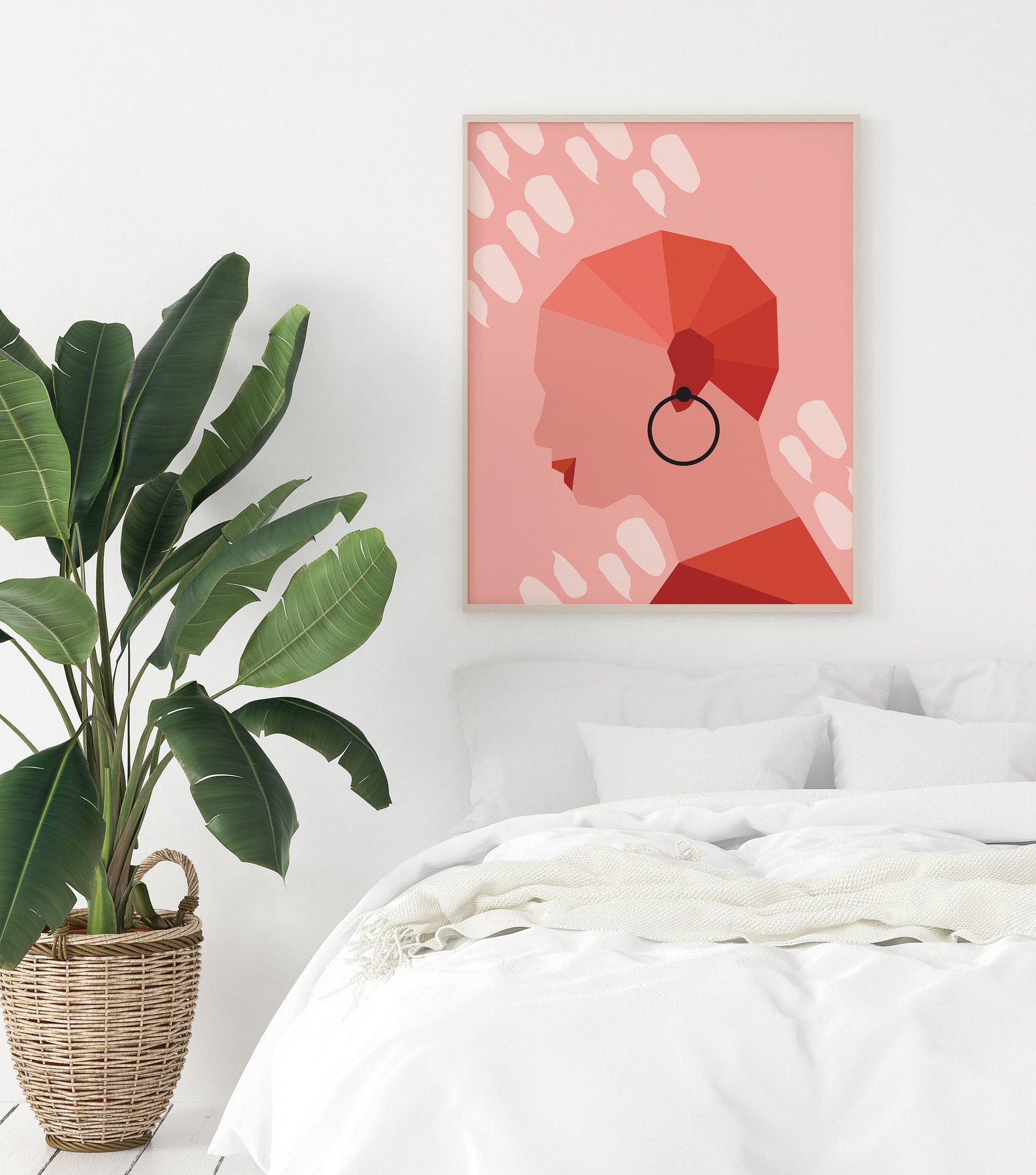 Geometric Woman Art Print, Abstract Woman Print, Female Art Print ...