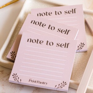 Note to Self Notepad Bundle, Self Care Journal, Self Care Planner ...