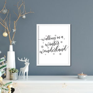 Winter Wonderland Christmas Printable, Christmas Decoration, Christmas ...