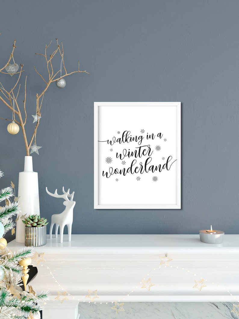 Winter Wonderland Christmas Printable Christmas Decoration | Etsy