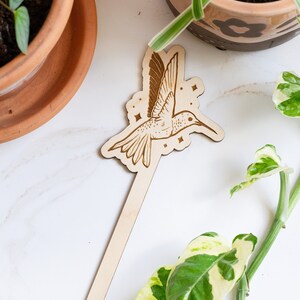 Hummingbird Plant Stake, Plant Markers, Garden Decor, Plant Accessories ...