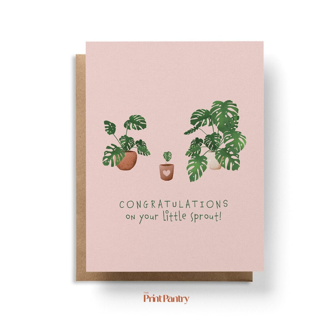 Expecting Parents Card, Pregnancy Card, New Baby Card, Baby Shower Card ...