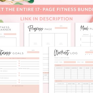 Weekly Workout Tracker Planner Page, Exercise Planner, Weekly Exercise ...
