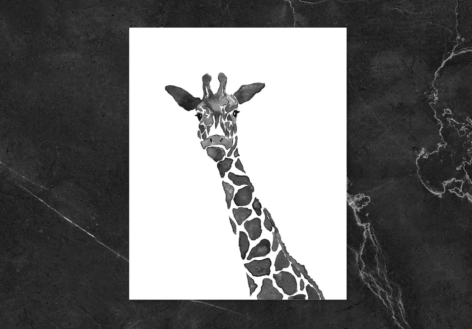 Giraffe Print Safari Nursery Decor Safari Animal Prints - Etsy