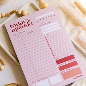Agenda Notepad Bundle, Weekly Agenda Notepad, Daily To-do List, Gifts ...