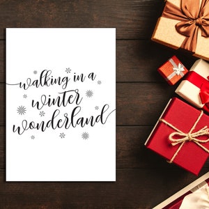 Winter Wonderland Christmas Printable, Christmas Decoration, Christmas ...
