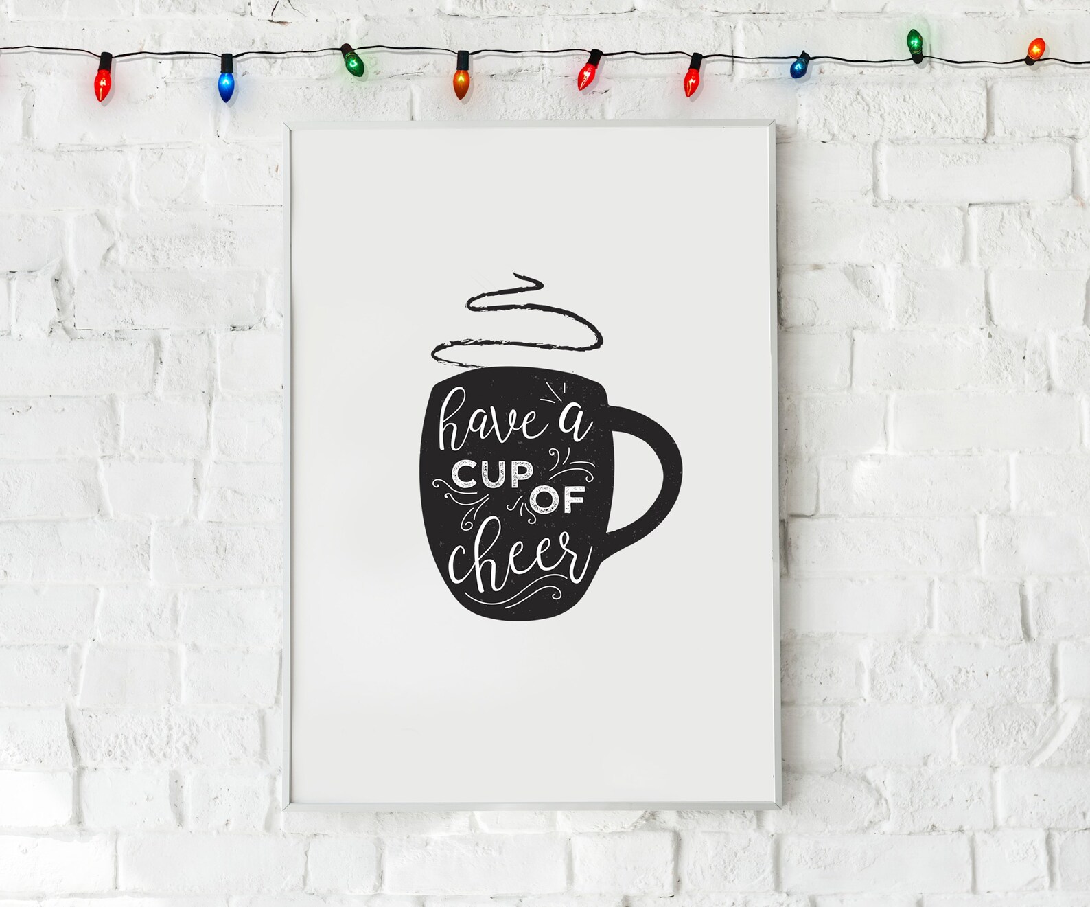 Cup of Cheer Christmas Printable Christmas Printable Wall - Etsy