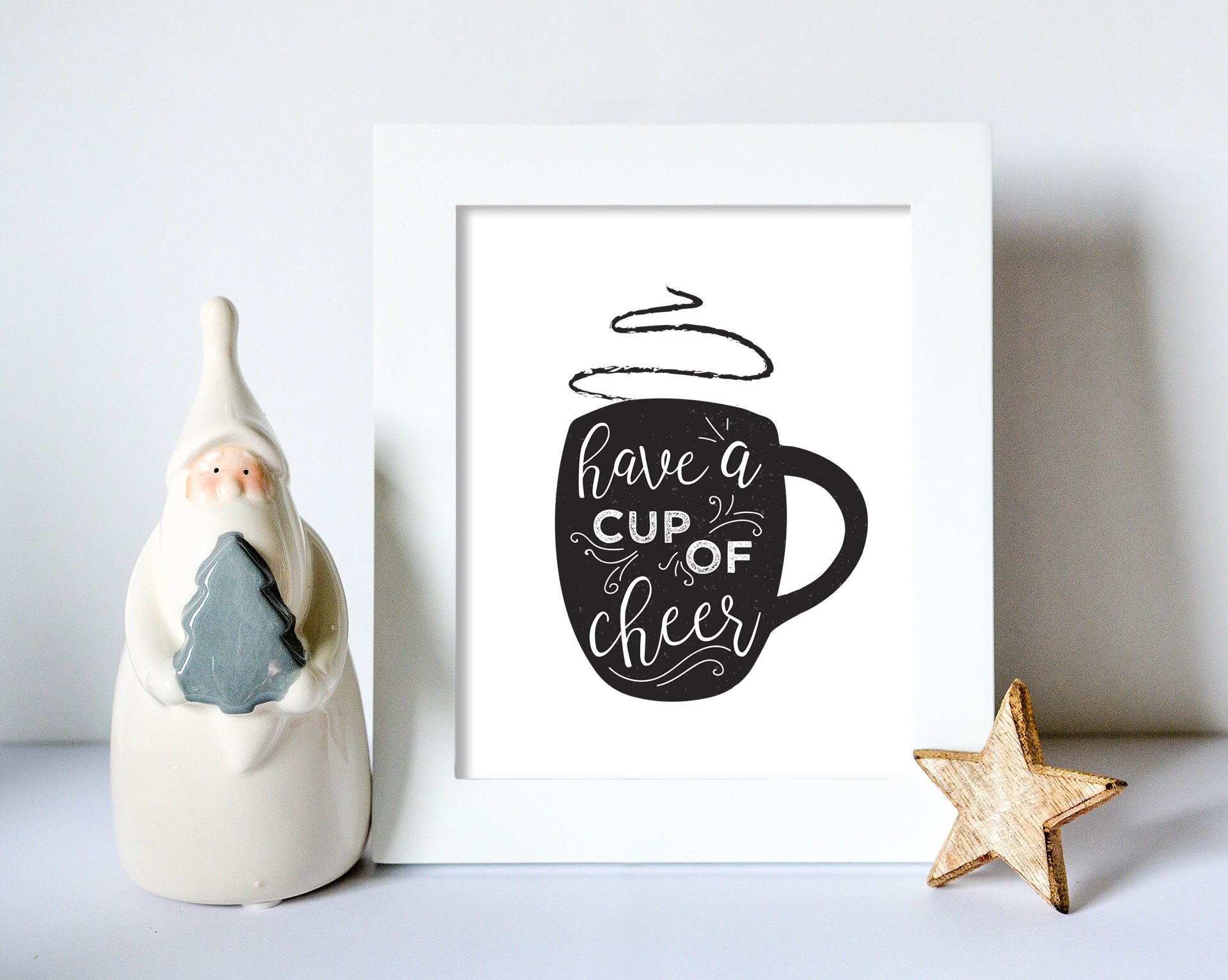 Cup of Cheer Christmas Printable Christmas Printable Wall - Etsy