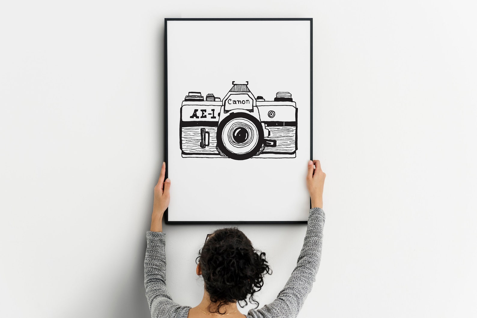 Camera Art Print Illustration Print Photographer Gift | Etsy
