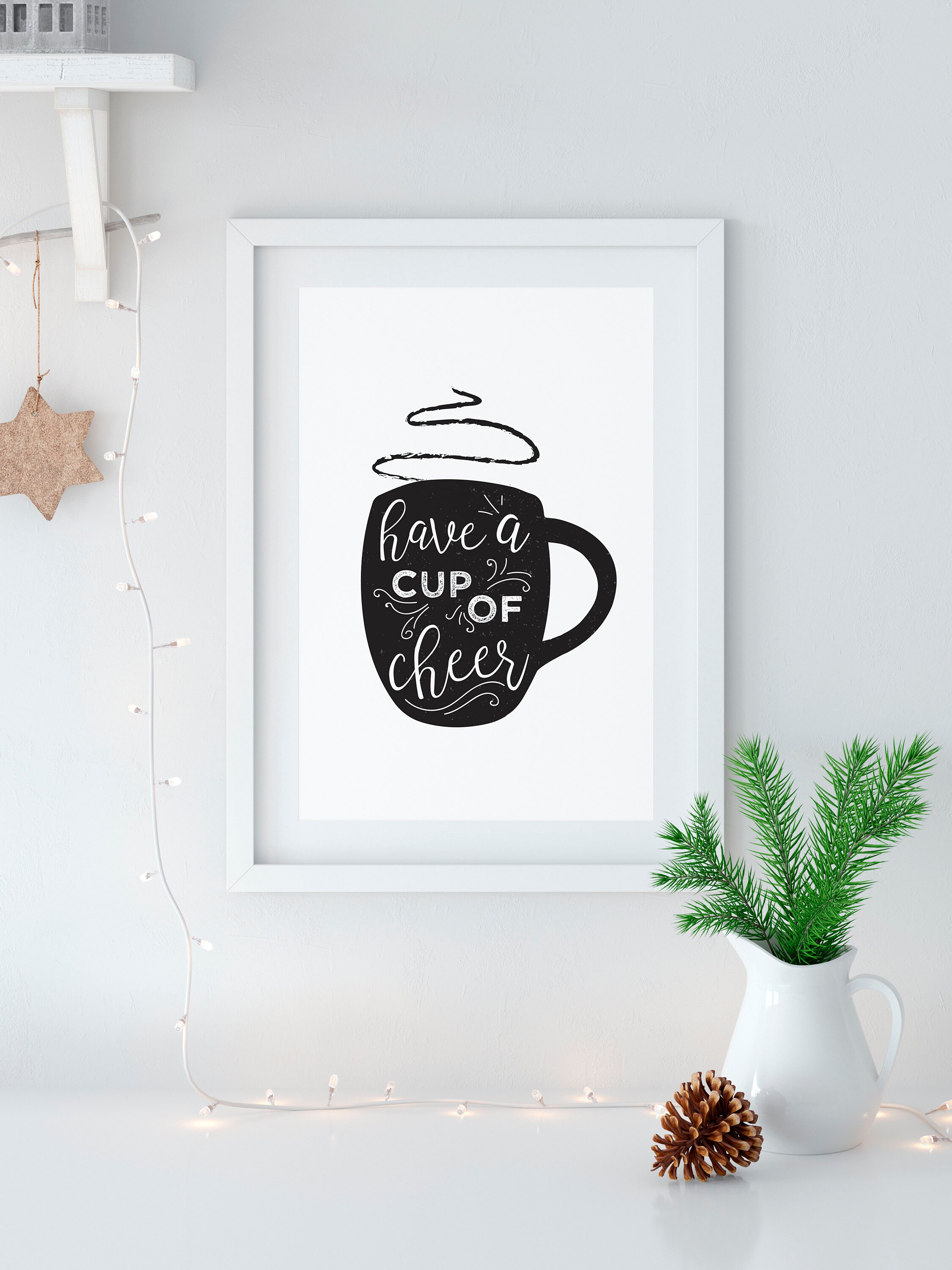 Cup of Cheer Christmas Printable Christmas Printable Wall | Etsy