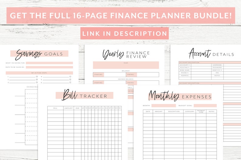 Credit Card Payment Tracker Printable Planner Page, Finance Planner ...