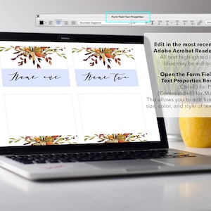 Thanksgiving Place Cards, Autumn Place Cards, Folded Tent Cards ...