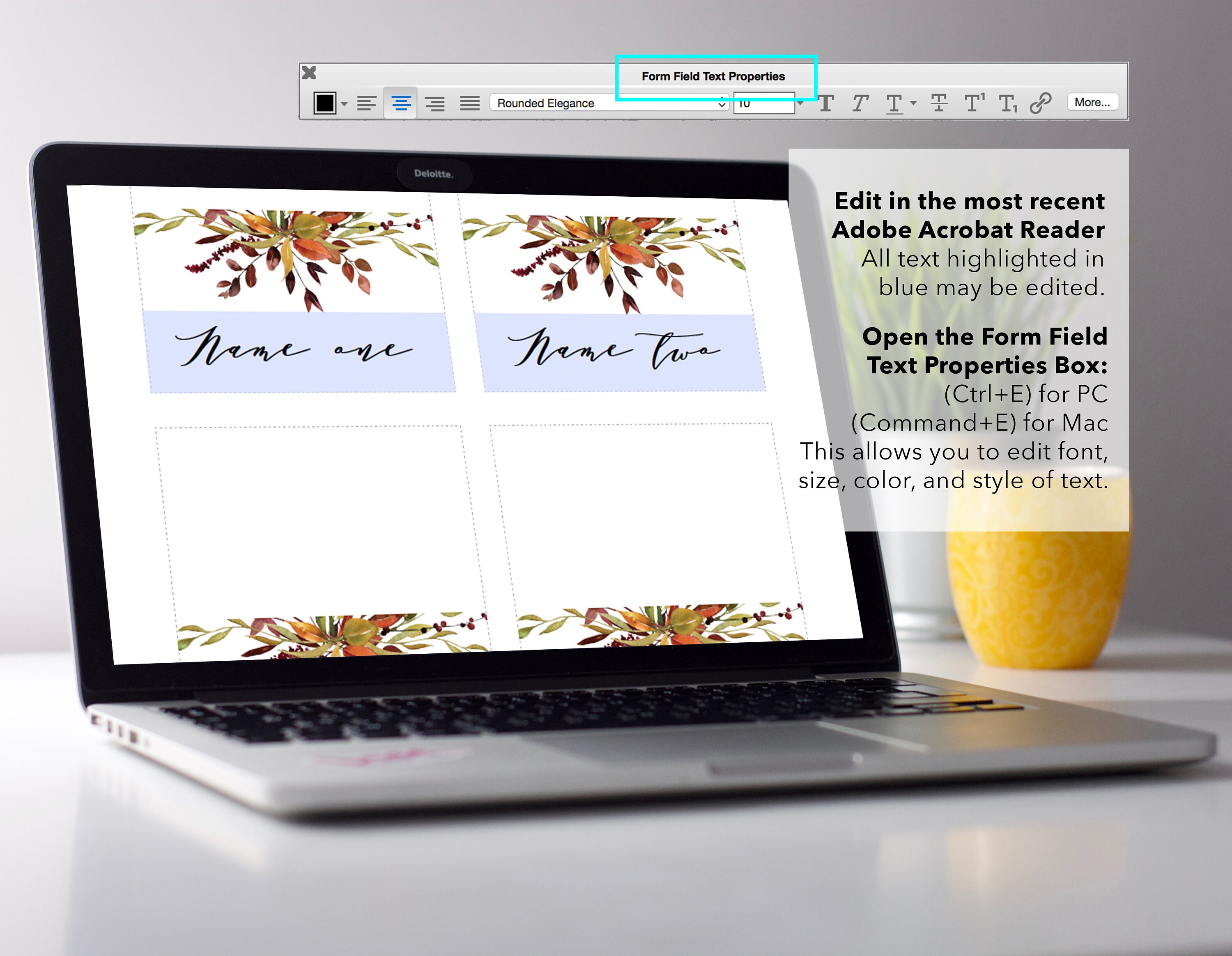 Thanksgiving Place Cards Autumn Place Cards Folded Tent - Etsy