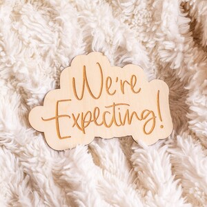 We're Expecting Sign, Pregnancy Announcement Sign, Wooden Pregnancy ...