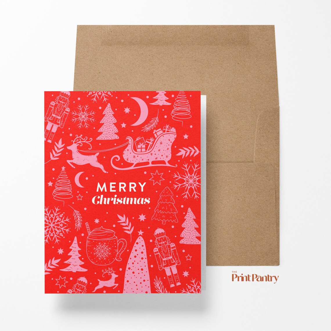 Illustrated Christmas Card, Secret Santa Cards, Christmas Cards for ...