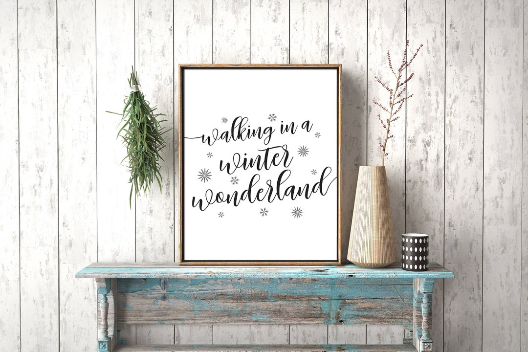 Winter Wonderland Christmas Printable, Christmas Decoration, Christmas ...