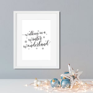 Winter Wonderland Christmas Printable, Christmas Decoration, Christmas ...
