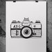 Camera Art Print, Illustration Print, Photographer Gift, Photography ...