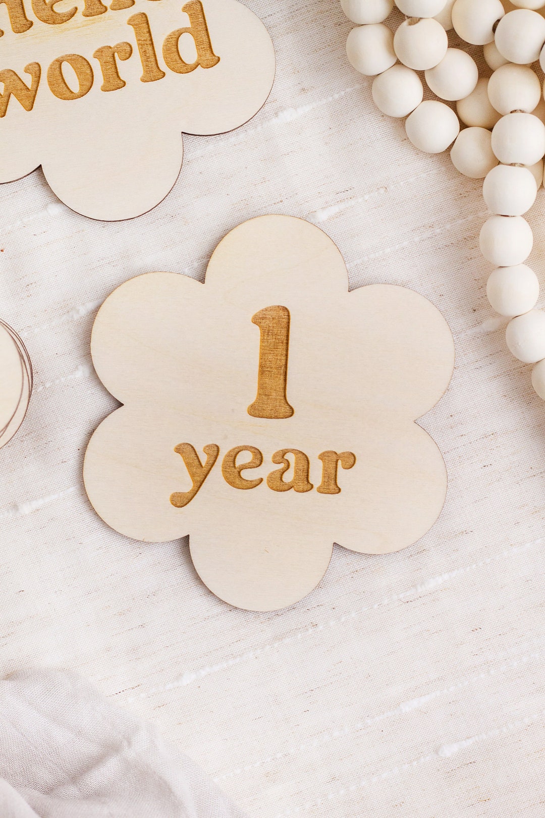 Baby Monthly Milestone Cards, Flower Milestone Marker Set, Baby Month ...