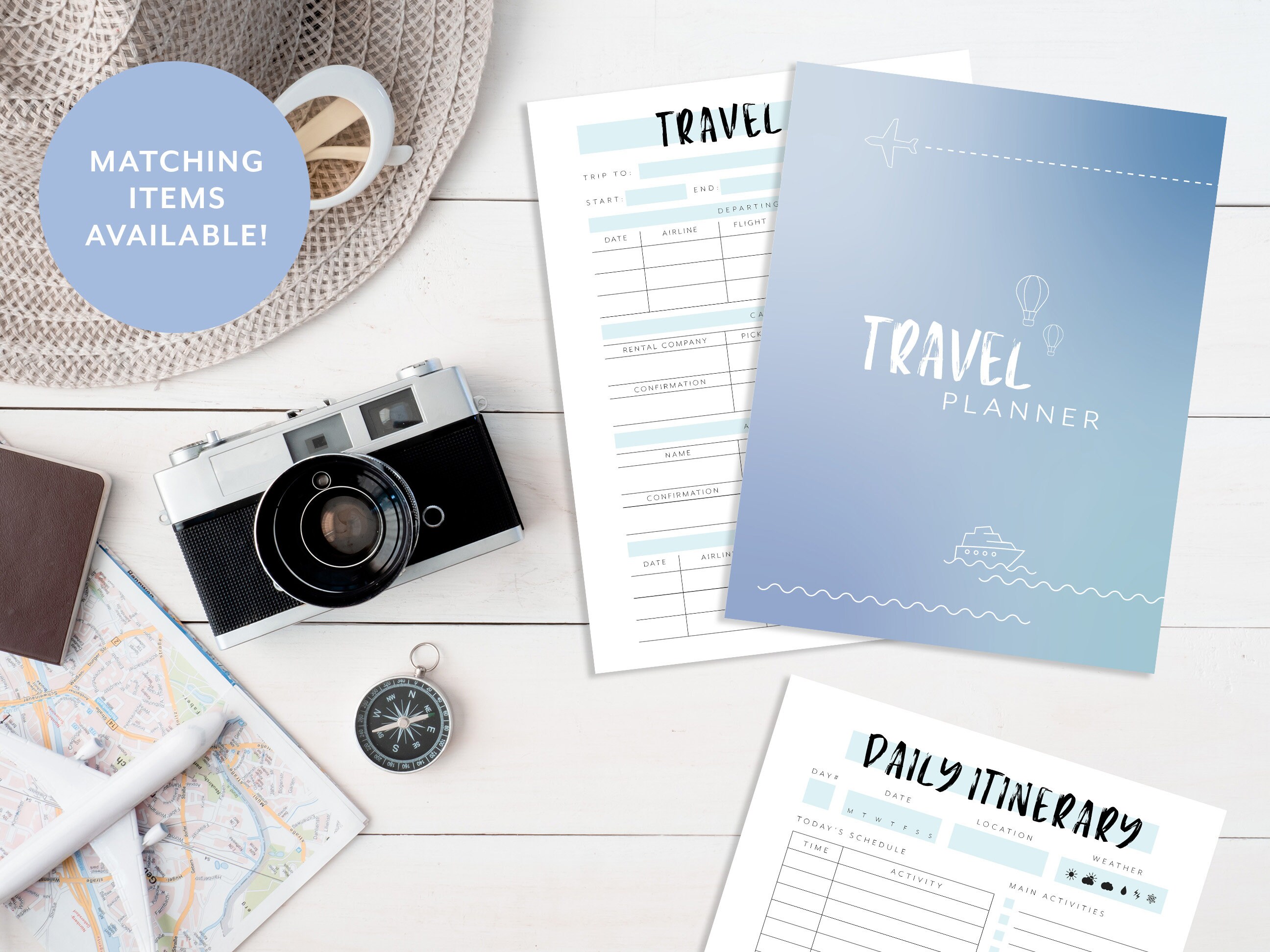 Travel Checklist Planner Page, Travel Planner Printable, Travel to Do ...