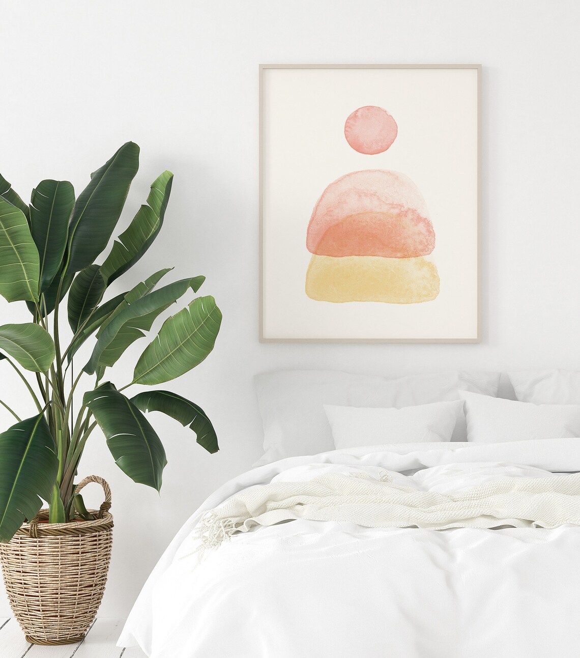 Boho Minimalist Wall Art, Printable Wall Art, Boho Decor, Abstract Art ...