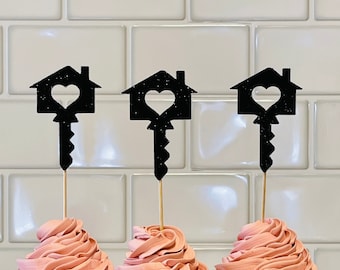 Congrats on New Home, New Home, Cake Topper, House Warming Gift ...