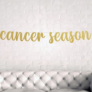 Cancer Birthday Banner, Custom Banner, Cancer Birthday Sign, Zodiac ...